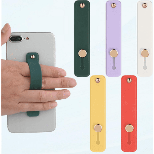 Phone Loop Finger Holder, 5pcs Phone Grip Straps Silicone Phone Finger ...