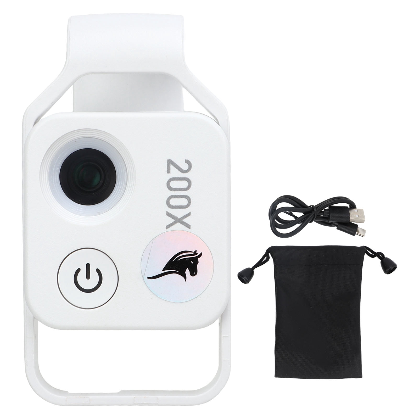 Phone Microscope HD 200x 2 Level Brightness Adjustment Portable Pocket ...