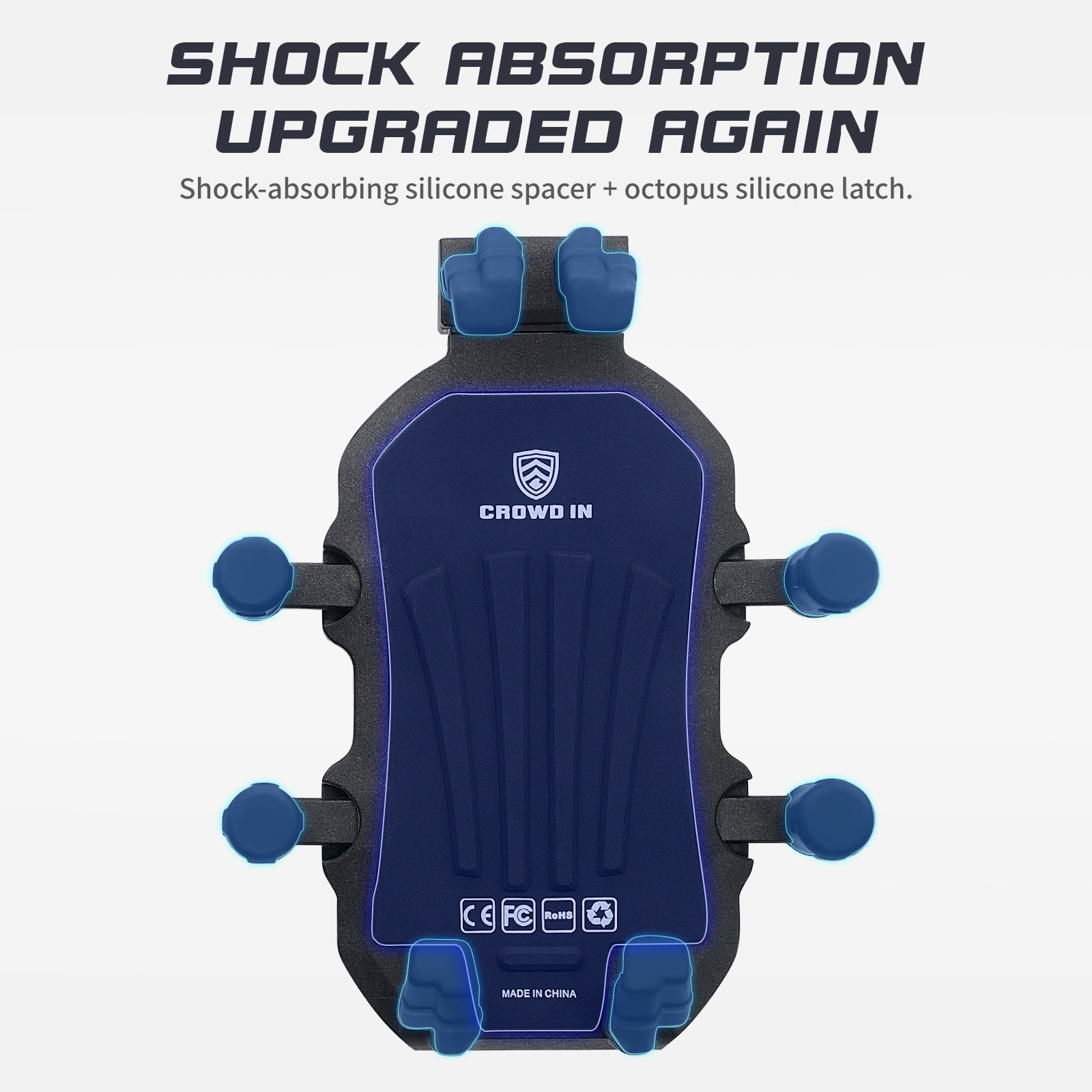 Phone Mount,-theft Cell Adjustable With Vibration Dampener Adjustable ...