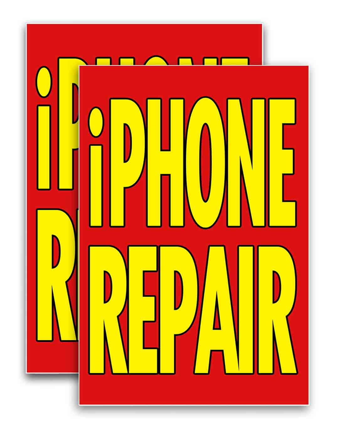 Phone Repair (24" X 36") Vinyl Decal Only (Pack of 2) |Sign|Sticker ...
