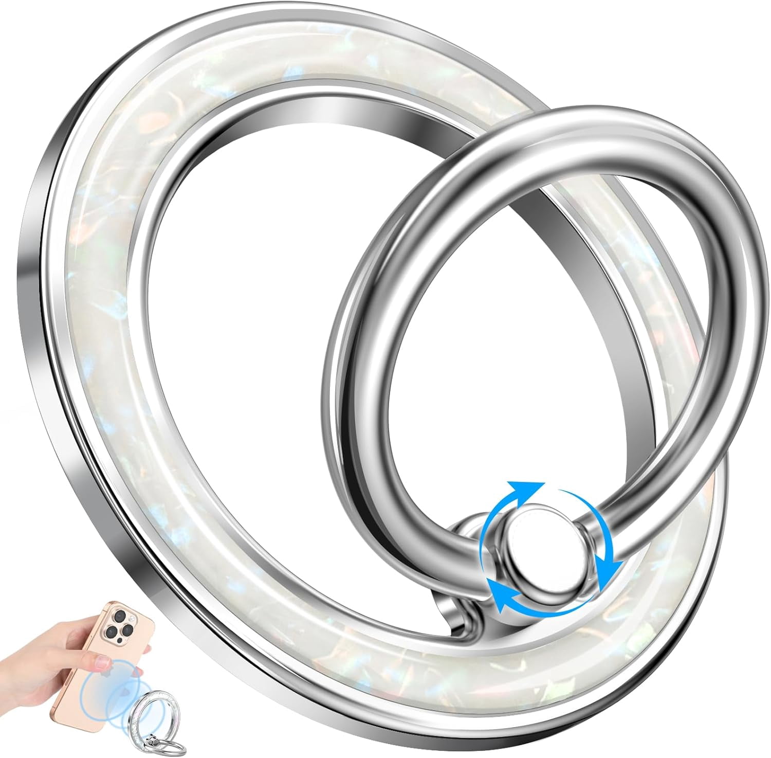 Phone Ring Holder Compatible with MagSafe - Magnetic Cell Grip Women ...