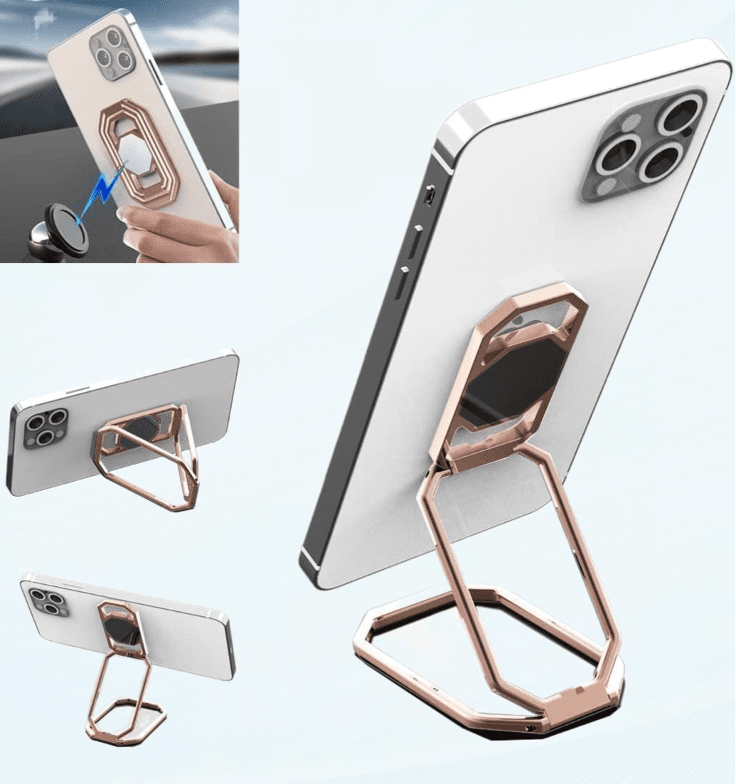 Phone Ring Holder Finger Kickstand Cell Phone Grip 360°Foldable Phone ...