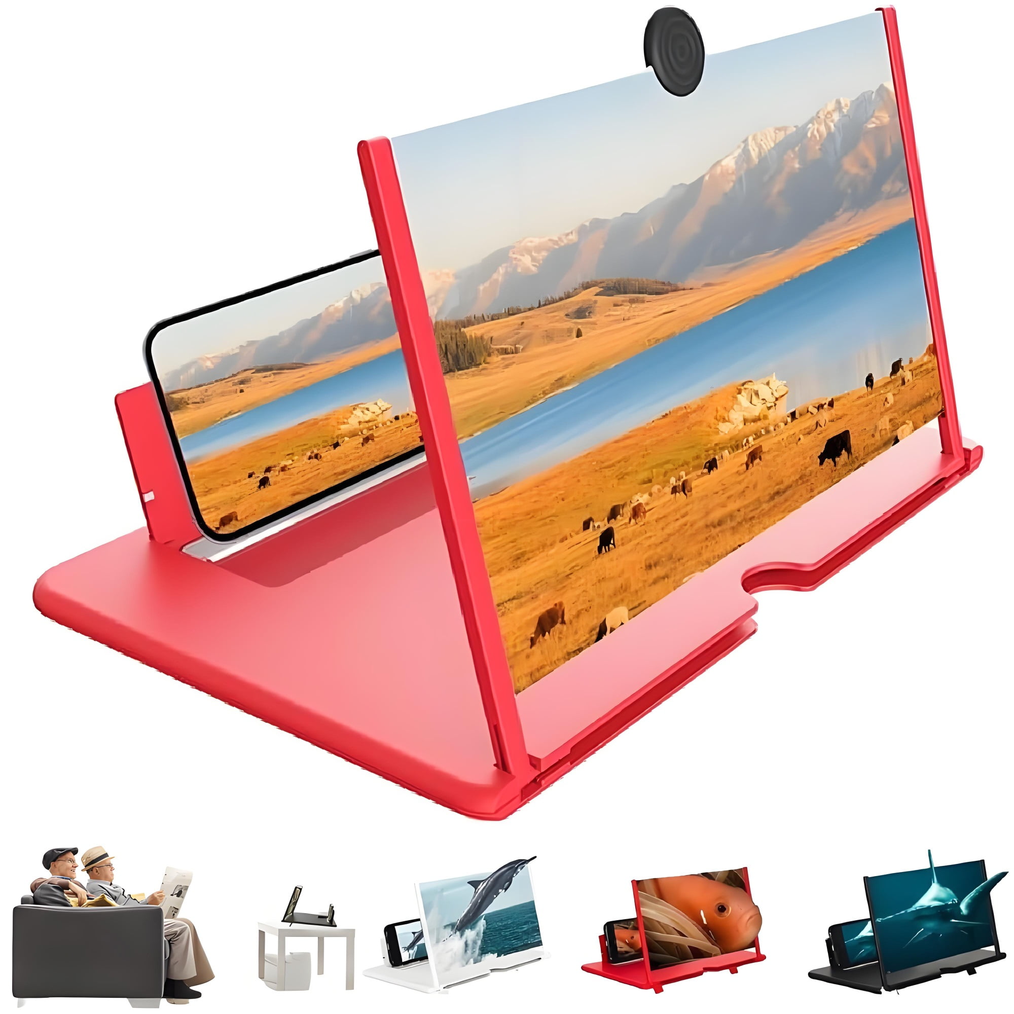 Phone Screen Magnifier, Magnifies 3-4 Times, Reduces Eye Strain ...