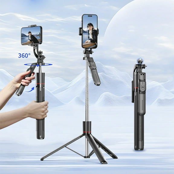 2 in 1 Action Camera Invisible Selfie Stick Tripod for X5/X4/X3-48 ...