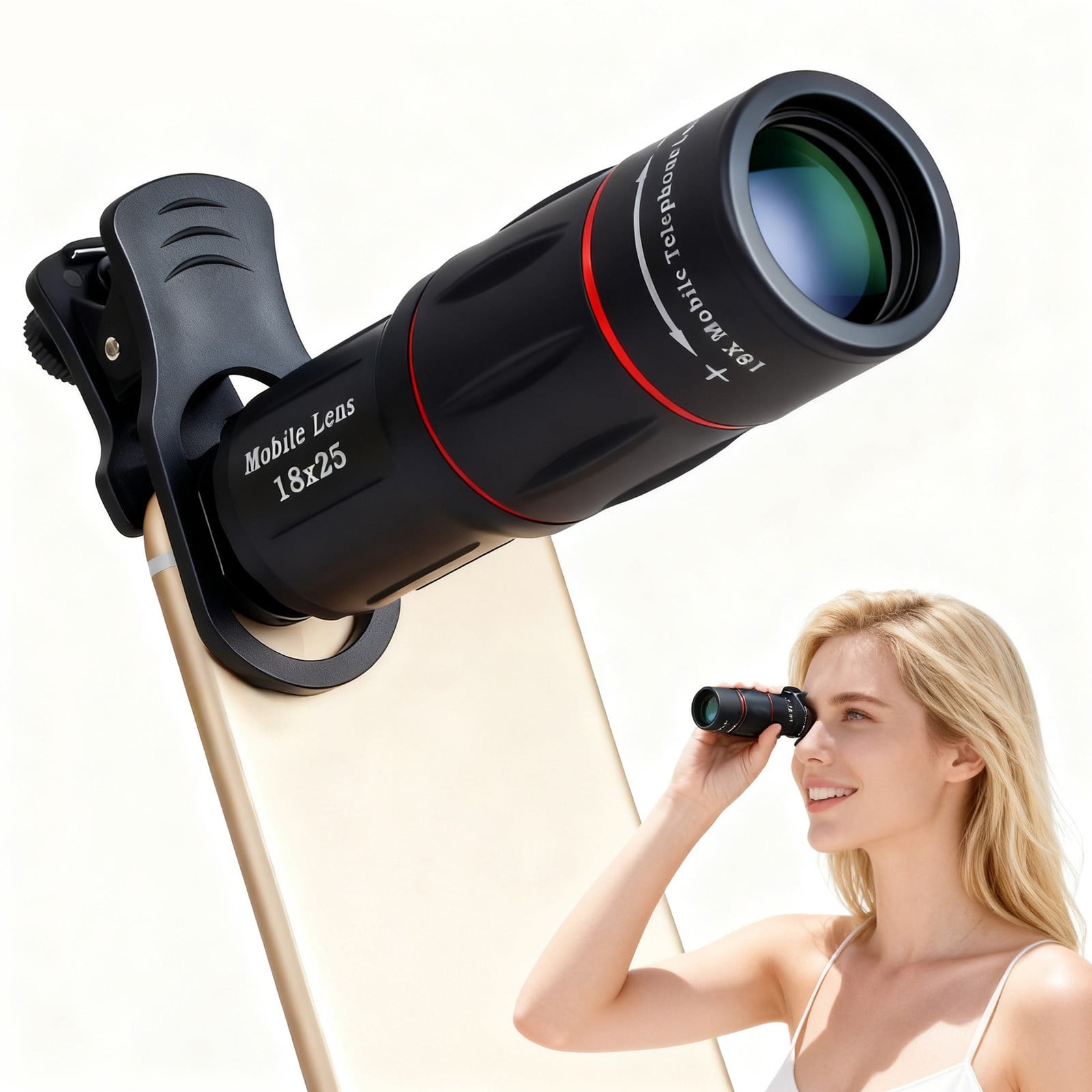 Phone Telescope Monocular - Concert Shooting Telephoto Lens Camera ...