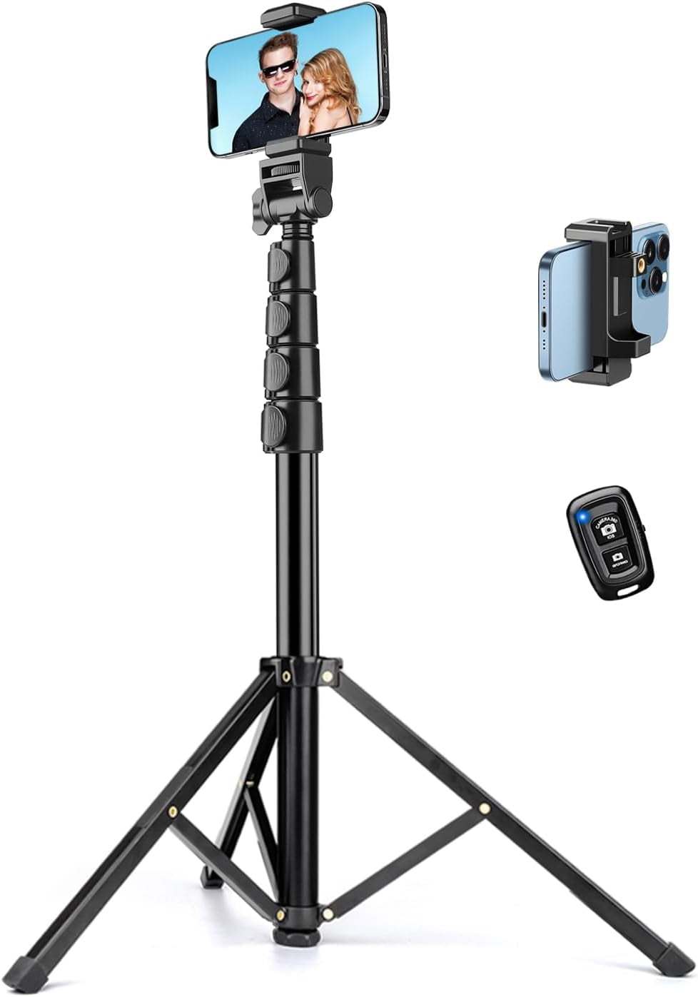 Phone Tripod, 70" Tripod Stand for Phone & Camera, Phone Tripod Stand ...