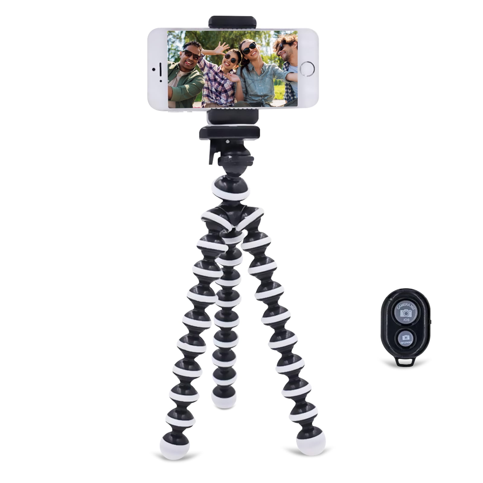syenll Phone Tripod, Flexible Octopus Legs, Portable Camera Stand with ...