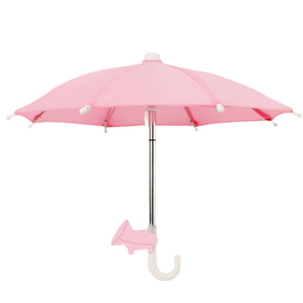 Mini Lovely Sun Umbrella Mobile Phone Holder Sunshade Suction Cup ...