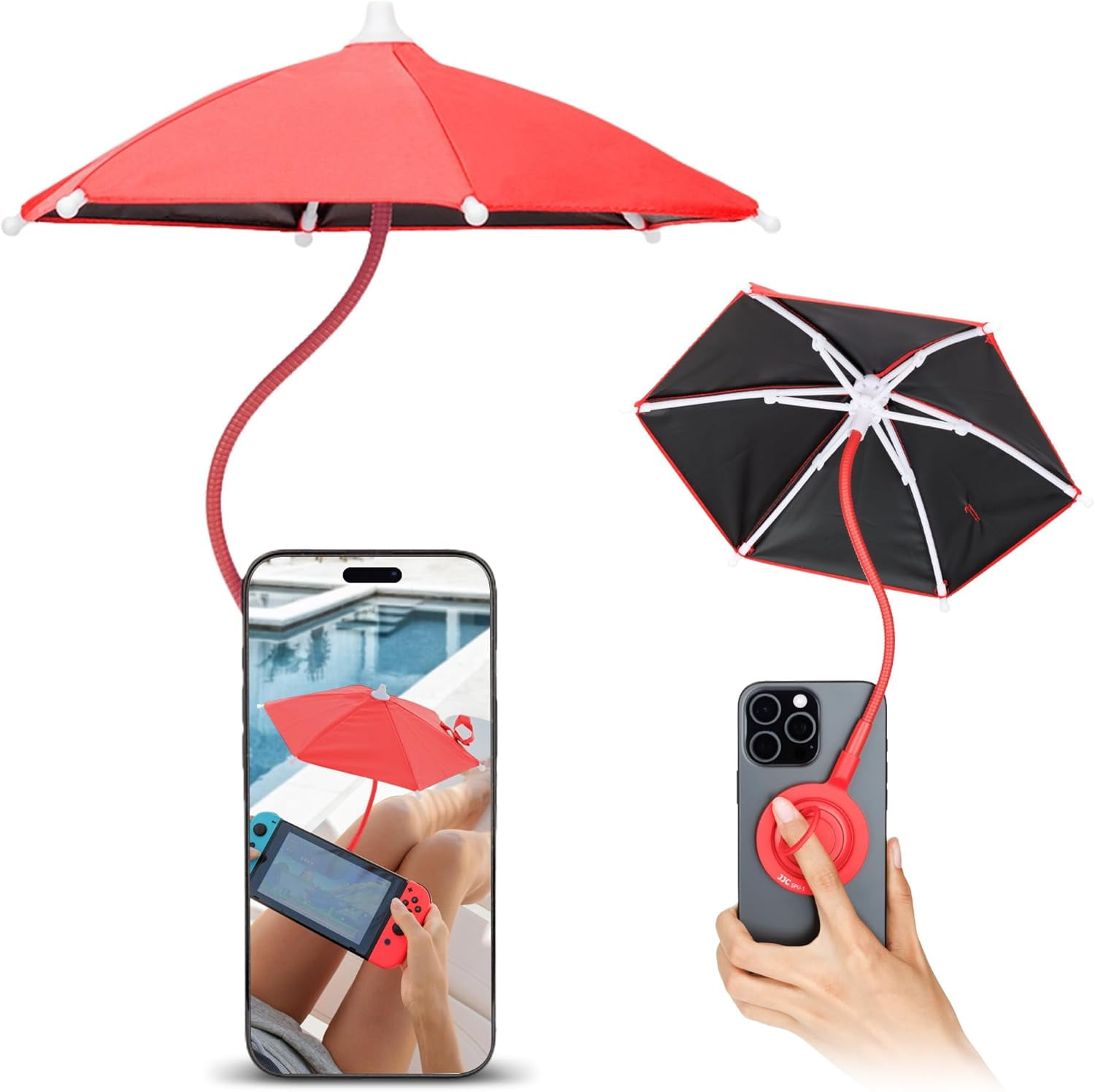 Phone Umbrella for Sun, Magnetic Cellphone Sunshade Shield Umbrella ...
