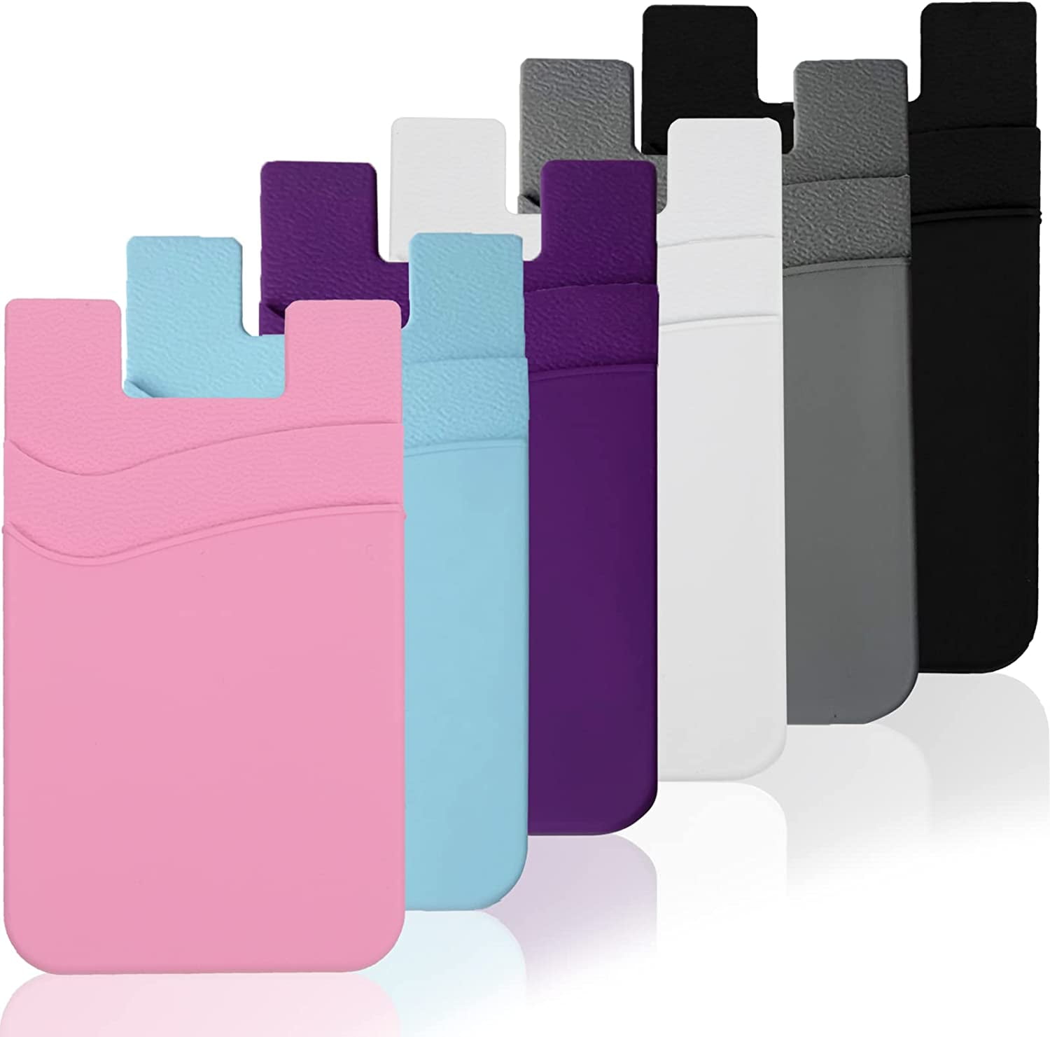 Phone Wallet Stick on, Adhesive Credit Card Holder Sticker for Back of ...