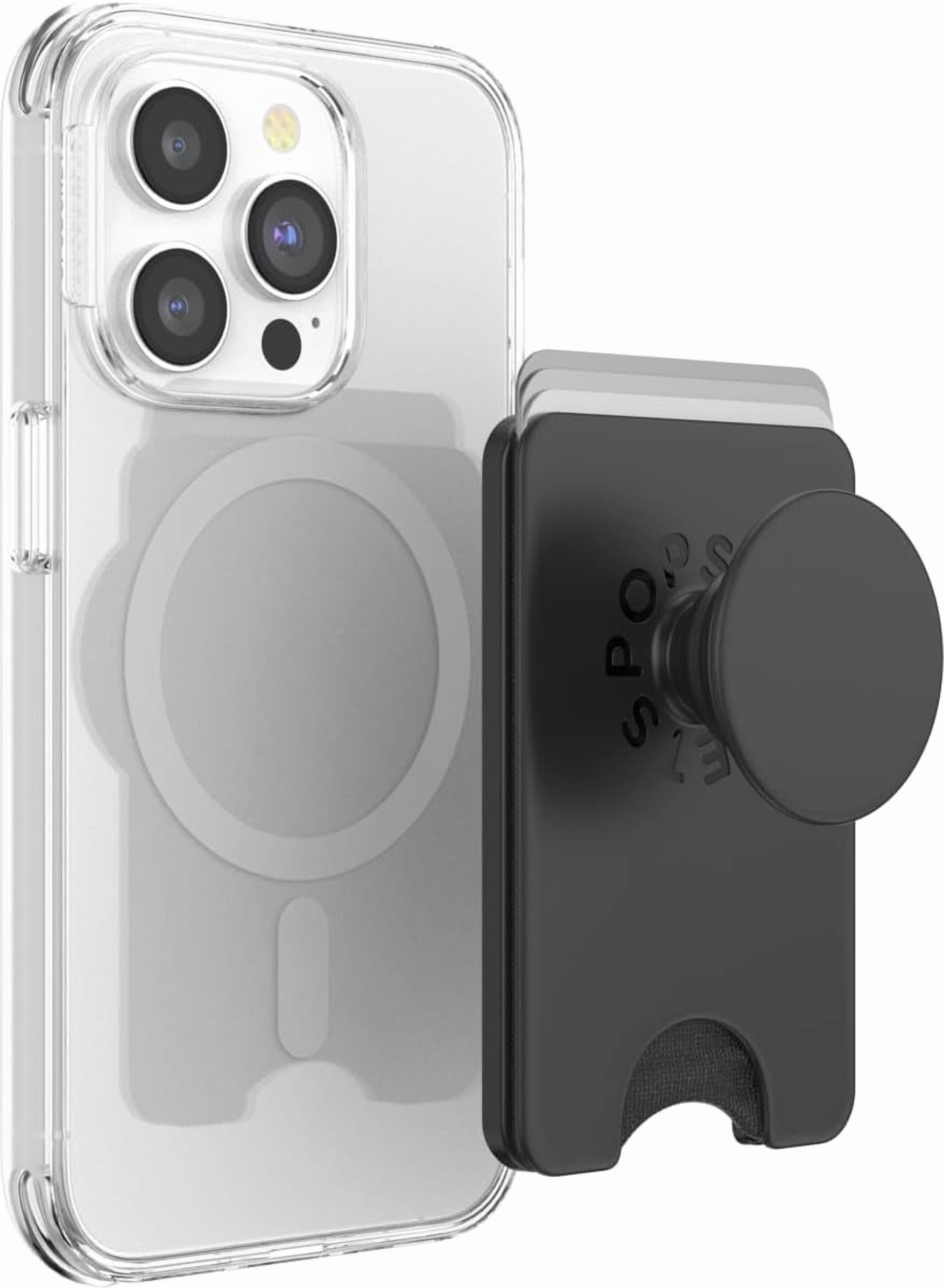 Phone Wallet with Expanding Grip and Adapter Ring for MagSafe, Magnetic ...