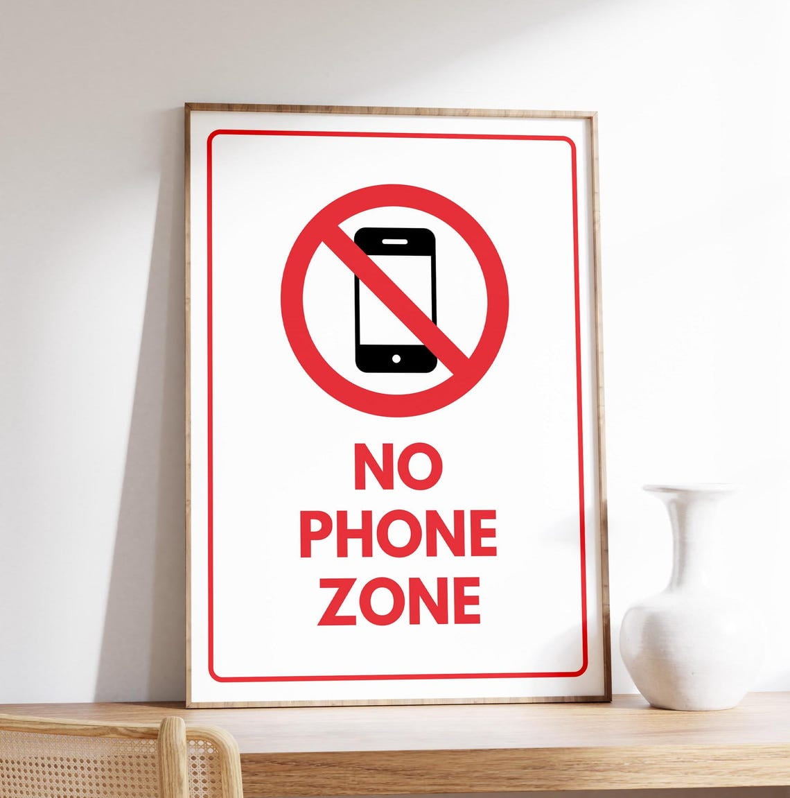 No Phone Zone Poster, Classroom Management, School Decor, Classroom ...