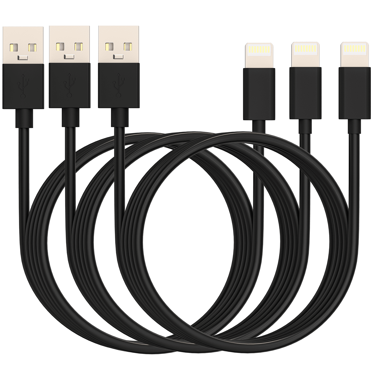 PhoneCharger Cable, CuWire [MFi Certified] Lightning Cable 10ft USB ...