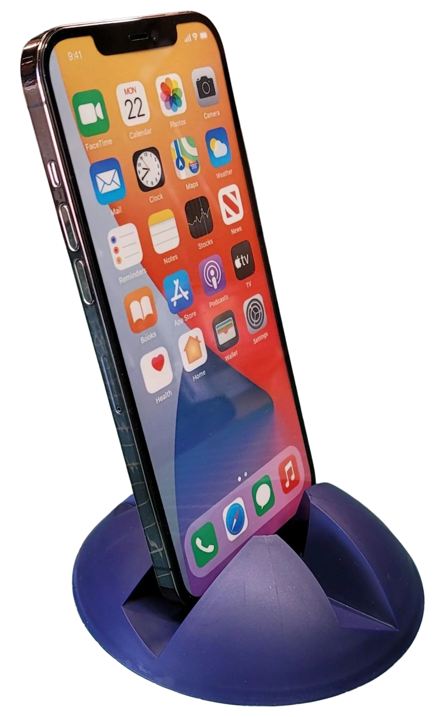 PhoneHole Universal Cell Phone Holder, Cell Phone Stand (Color: BLUE ...