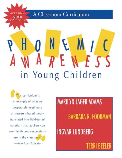 Phonemic Awareness in Young Children: A Classroom Curriculum, (Spiral ...