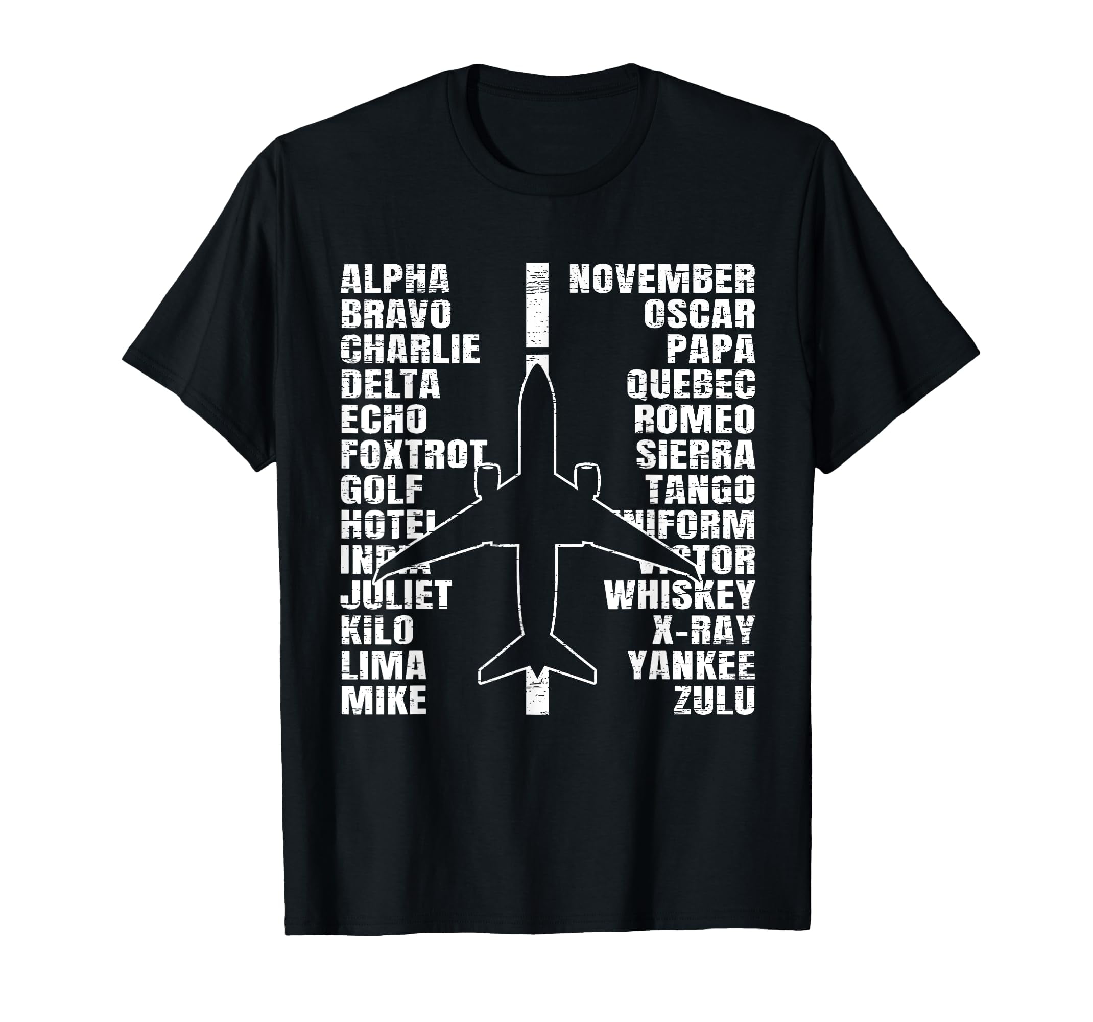 Phonetic Alphabet Aircraft Pilot Plane Aviator Airplane T-Shirt ...
