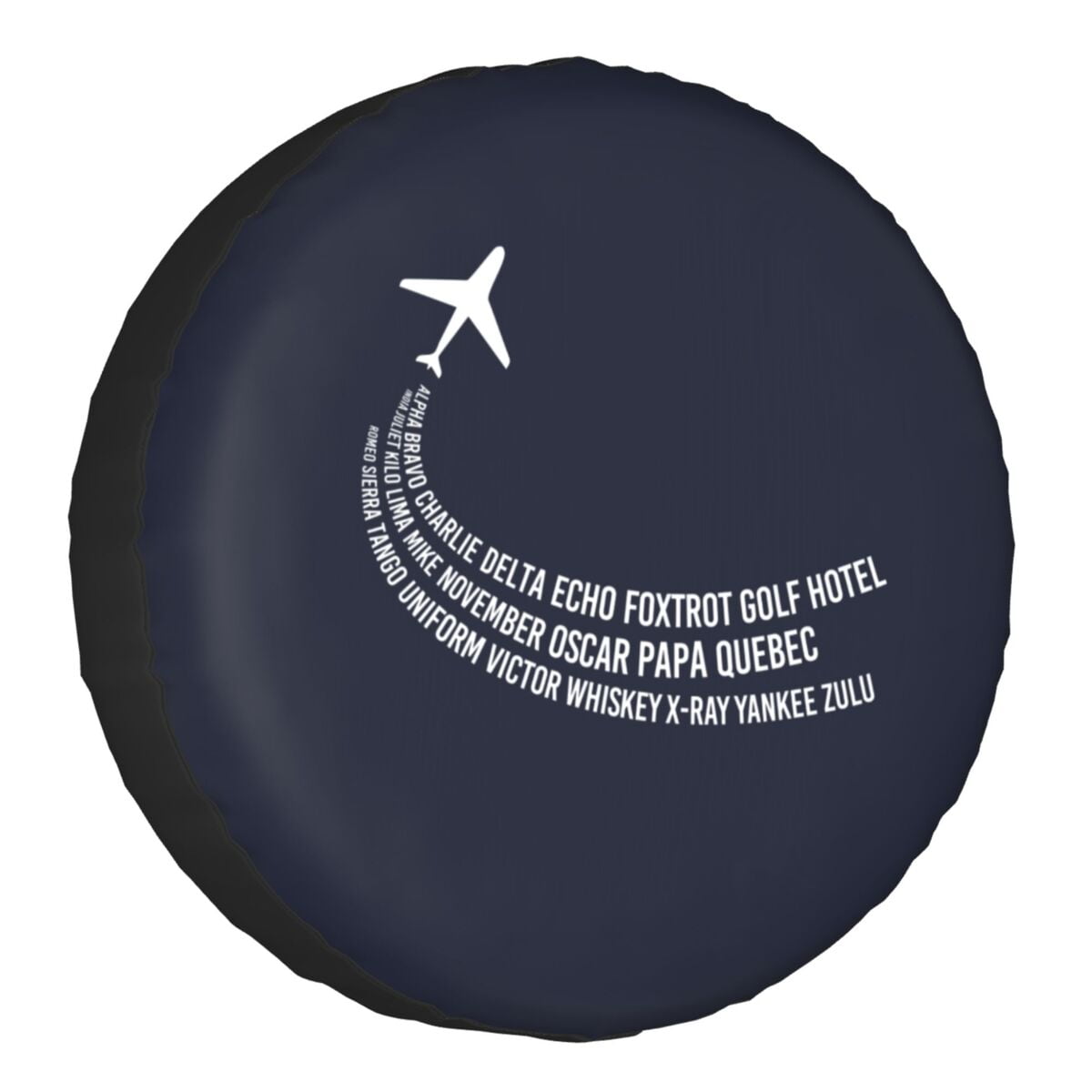 Phonetic Alphabet Pilot Airplane Aviation Gift Spare Wheel Tire Cover ...