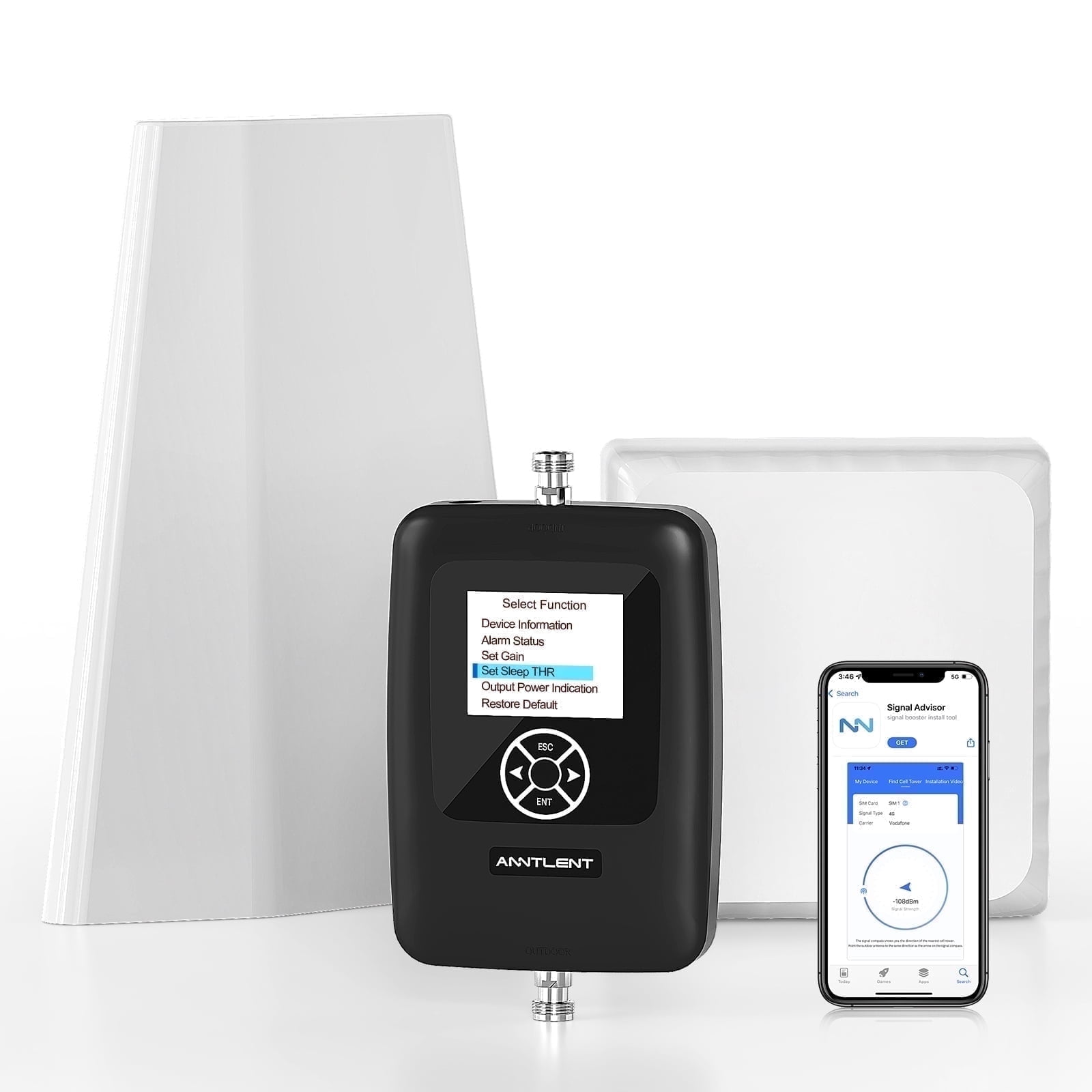 Phonetone Cell Phone Booster, up to 5000 Sq.ft., Boost 5G/4G LTE Data ...