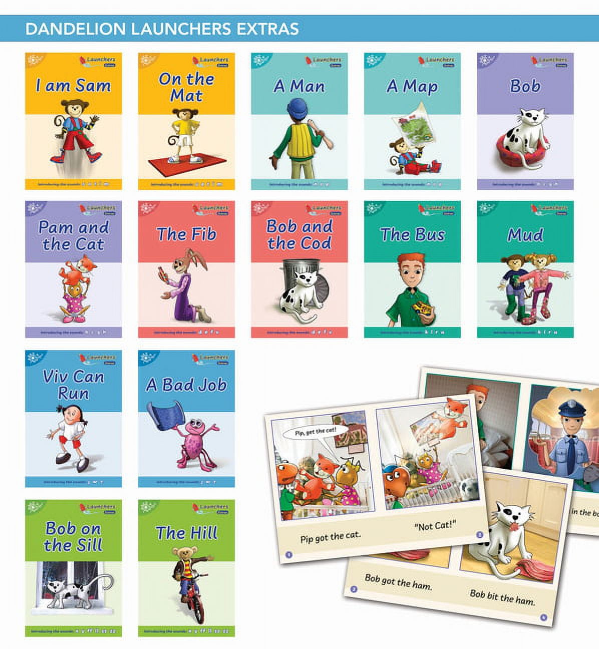 Phonic Books Beginner Decodable: Phonic Books Dandelion Launchers ...