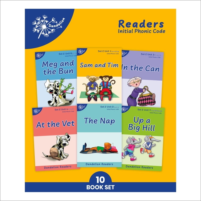 Phonic Books Beginner Decodable Phonic Books Dandelion Readers Set 2 ...