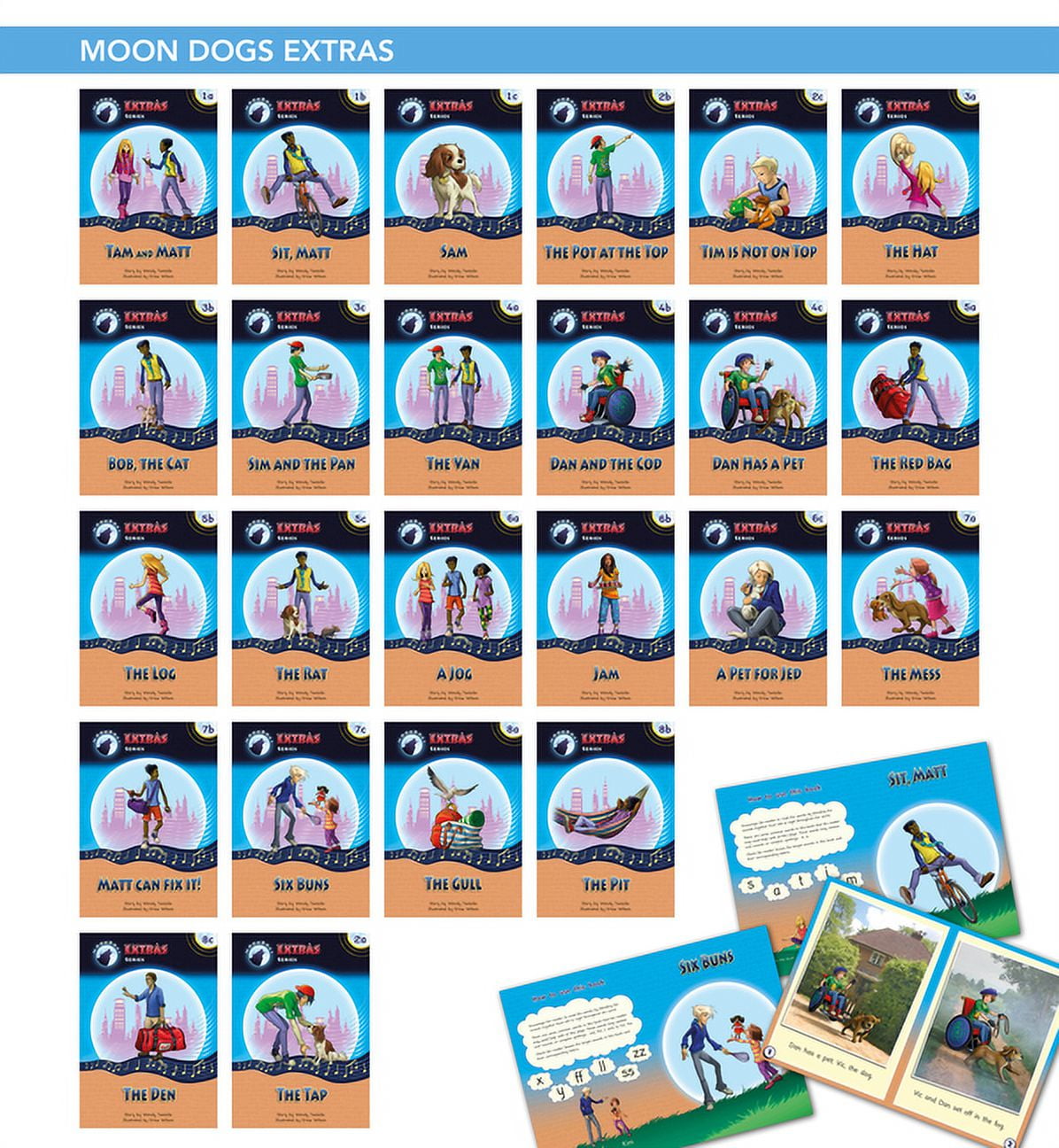 Phonic Books Catch-Up Decodable Readers: Phonic Books Moon Dogs Extras ...