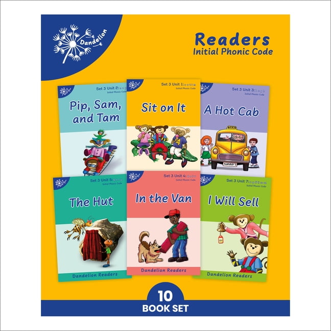 Phonic Books Beginner Decodable Phonic Books Dandelion Readers Set 3 ...