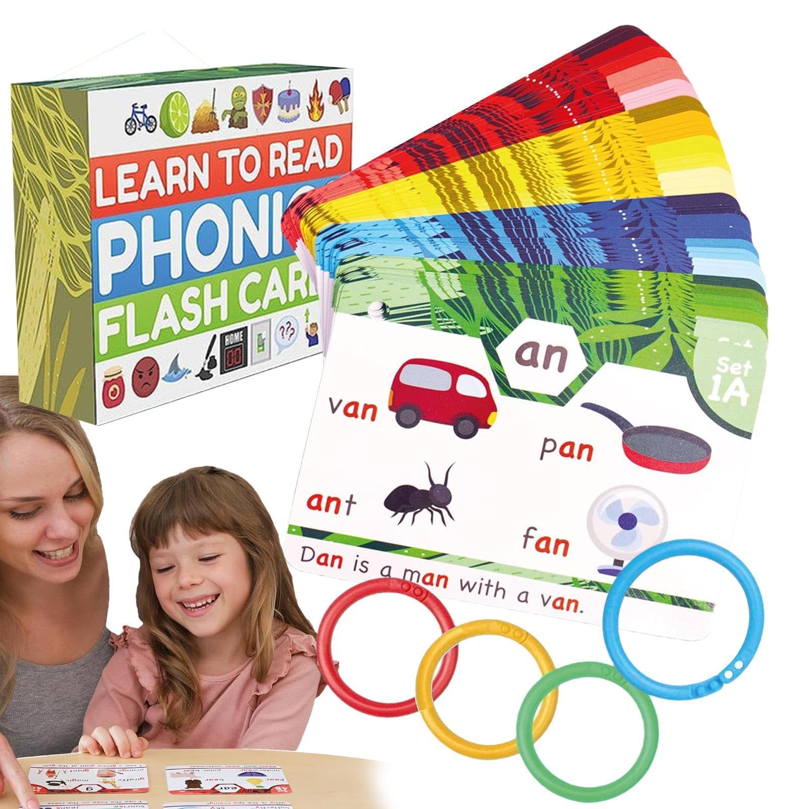 Phonics Flash Cards,Learn To Read CVC Blends | Fun Reading & Phonics ...