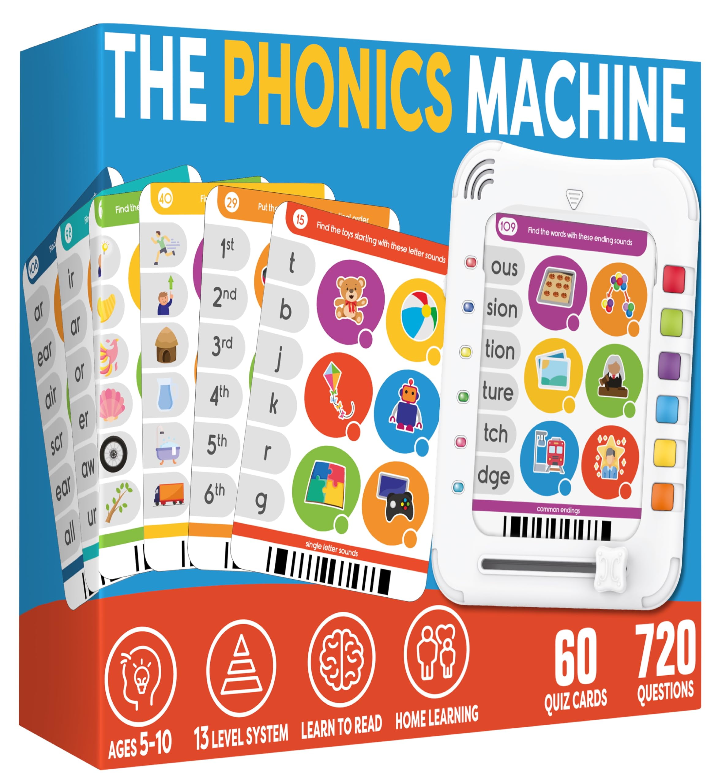 Phonics Learning Pad - MMF7 Electronic Phonics Reading Game for Kids ...
