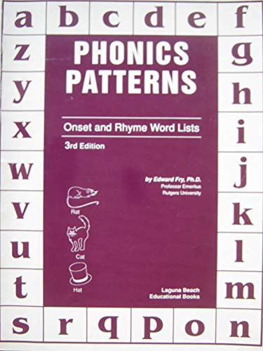 Pre-Owned Phonics Patterns: Onset and Rhyme Word Lists (Paperback ...