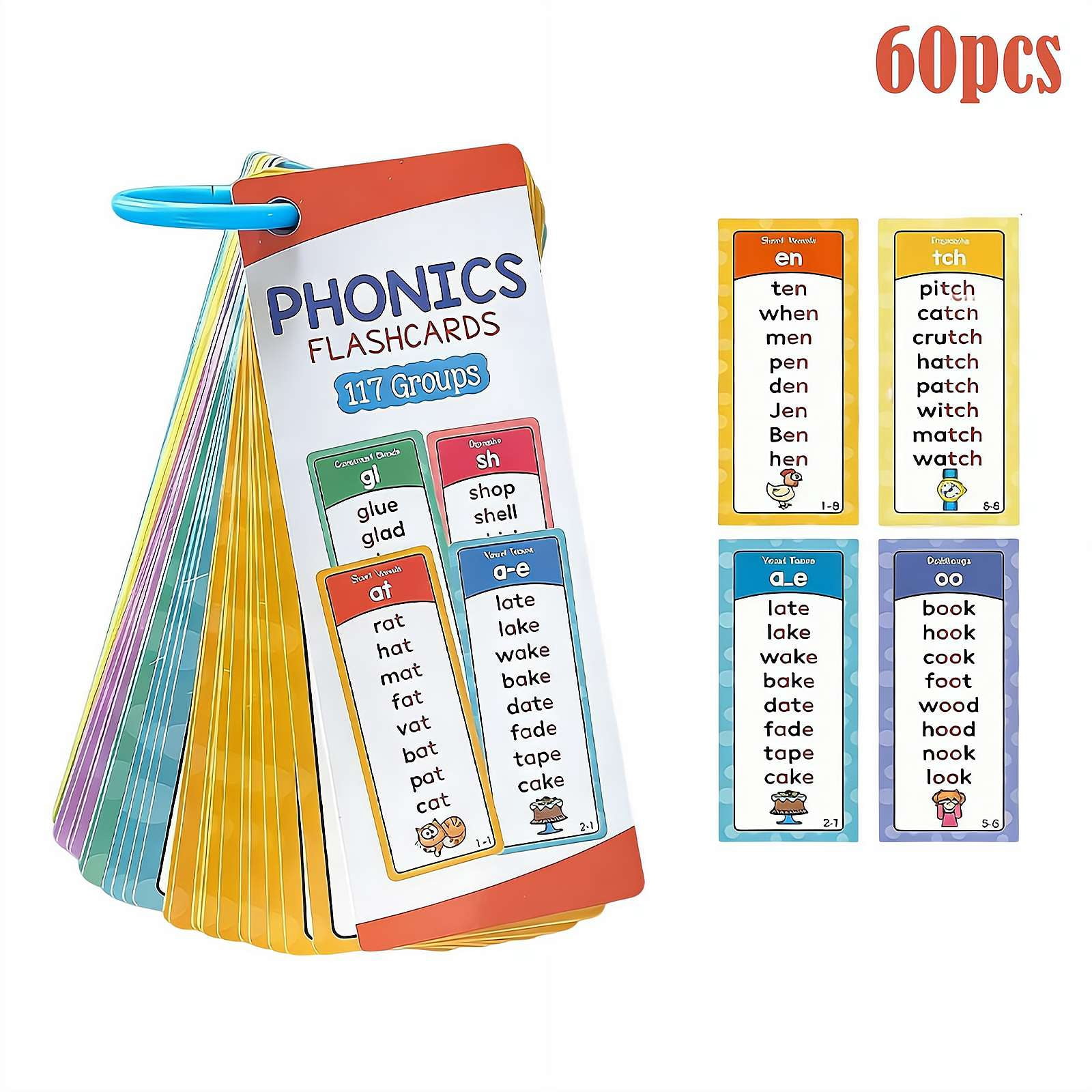 Phonics Word Cards 117 Preschool English, Early Reading & Spelling ...