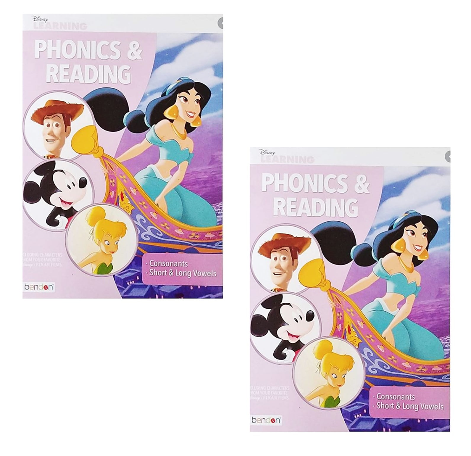 Phonics Workbook Disney Learning Short Vowel Book Fun Activities With ...