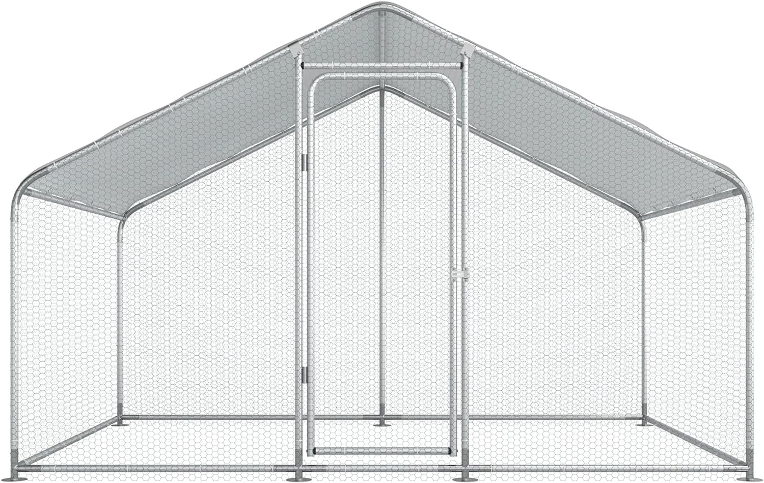 Phonjoroo Large Metal Chicken Coops for 20 Chickens Runs for Yard with ...