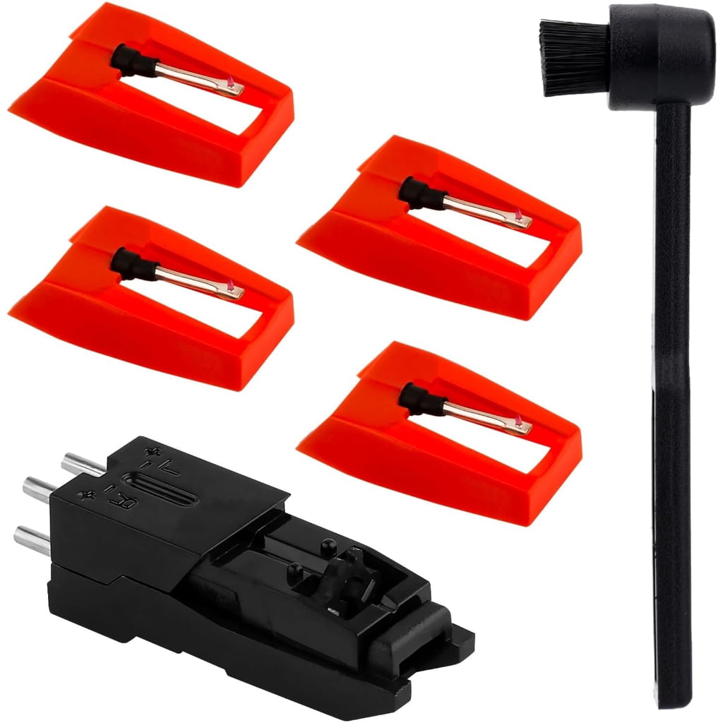 Phonograph Maintenance Part Texture Record Player Needle with Brush ...
