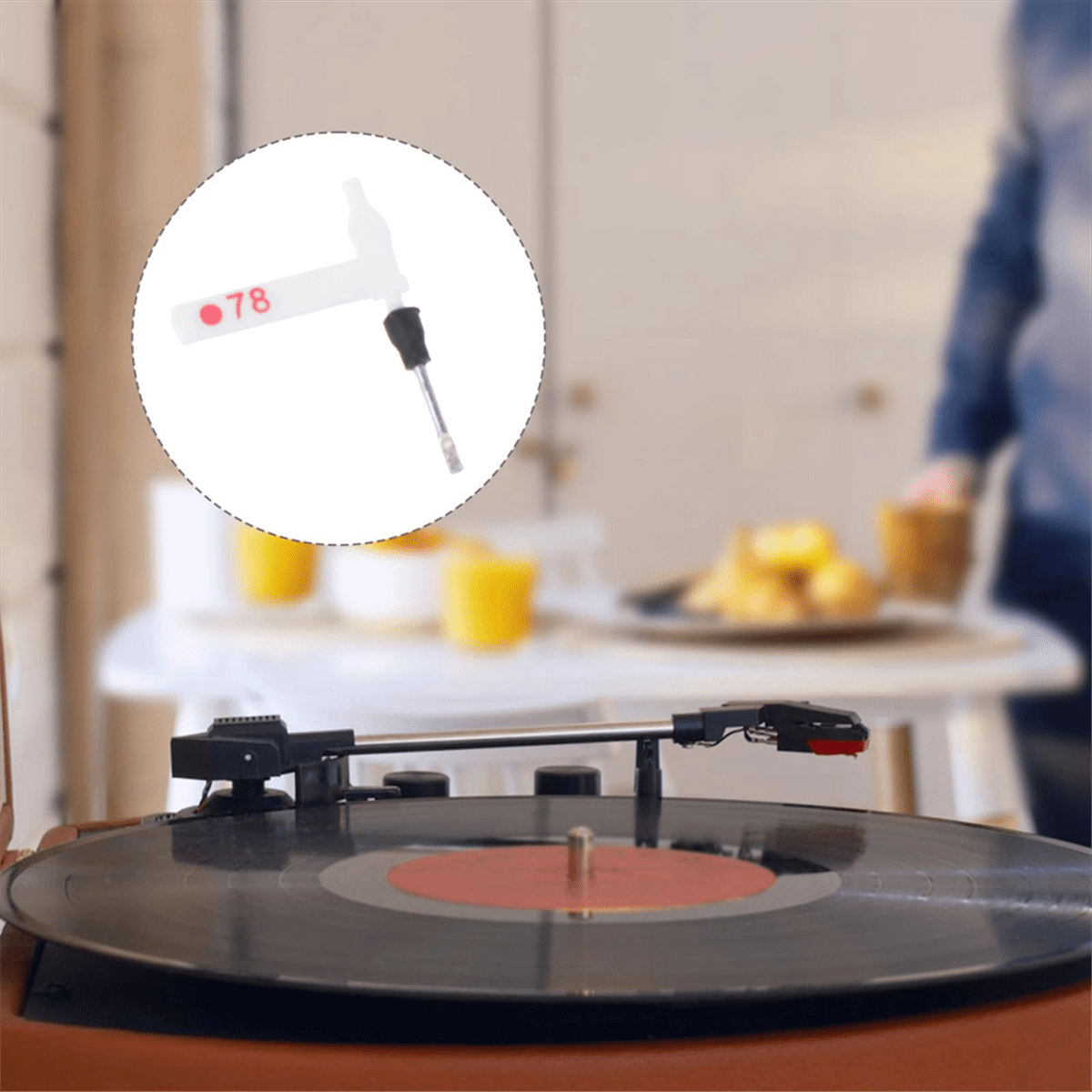 Phonograph Turntable Dual Moving Stylus Needle Replace the Touch Pin ...