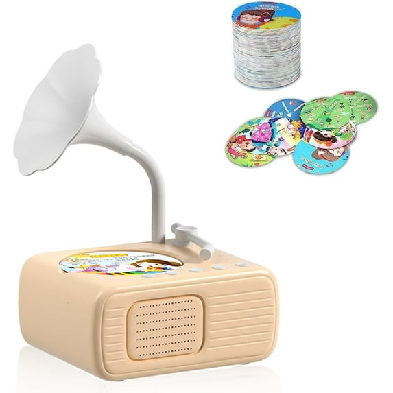 Phonograph with 96 Cards, 8 Recording Cards, Bluetooth Music Connection ...
