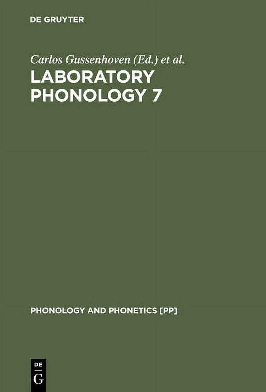 Phonology and Phonetics [Pp] Laboratory Phonology 7, Book 4, (Hardcover ...