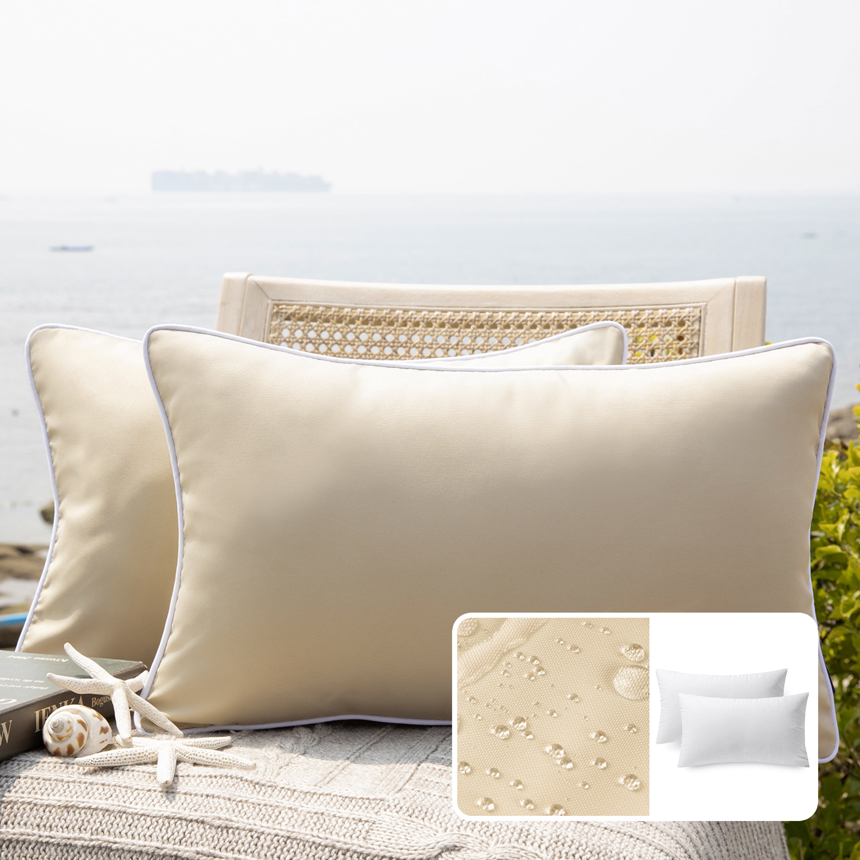 Phonoscope Summer Waterproof Square Cushion Outdoor Decorative Throw ...
