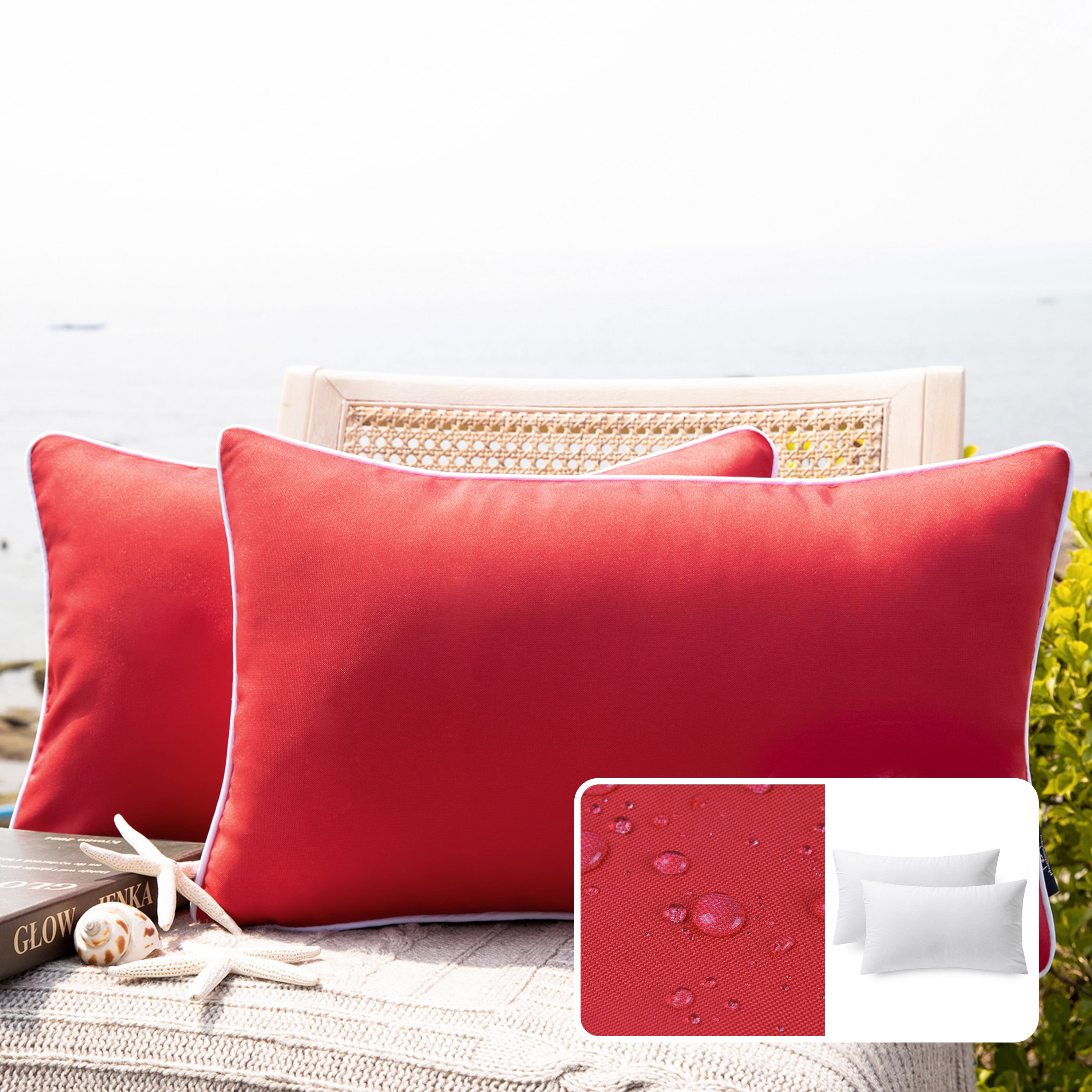 Phantoscope Summer Waterproof Square Cusion Outdoor Decorative Throw ...