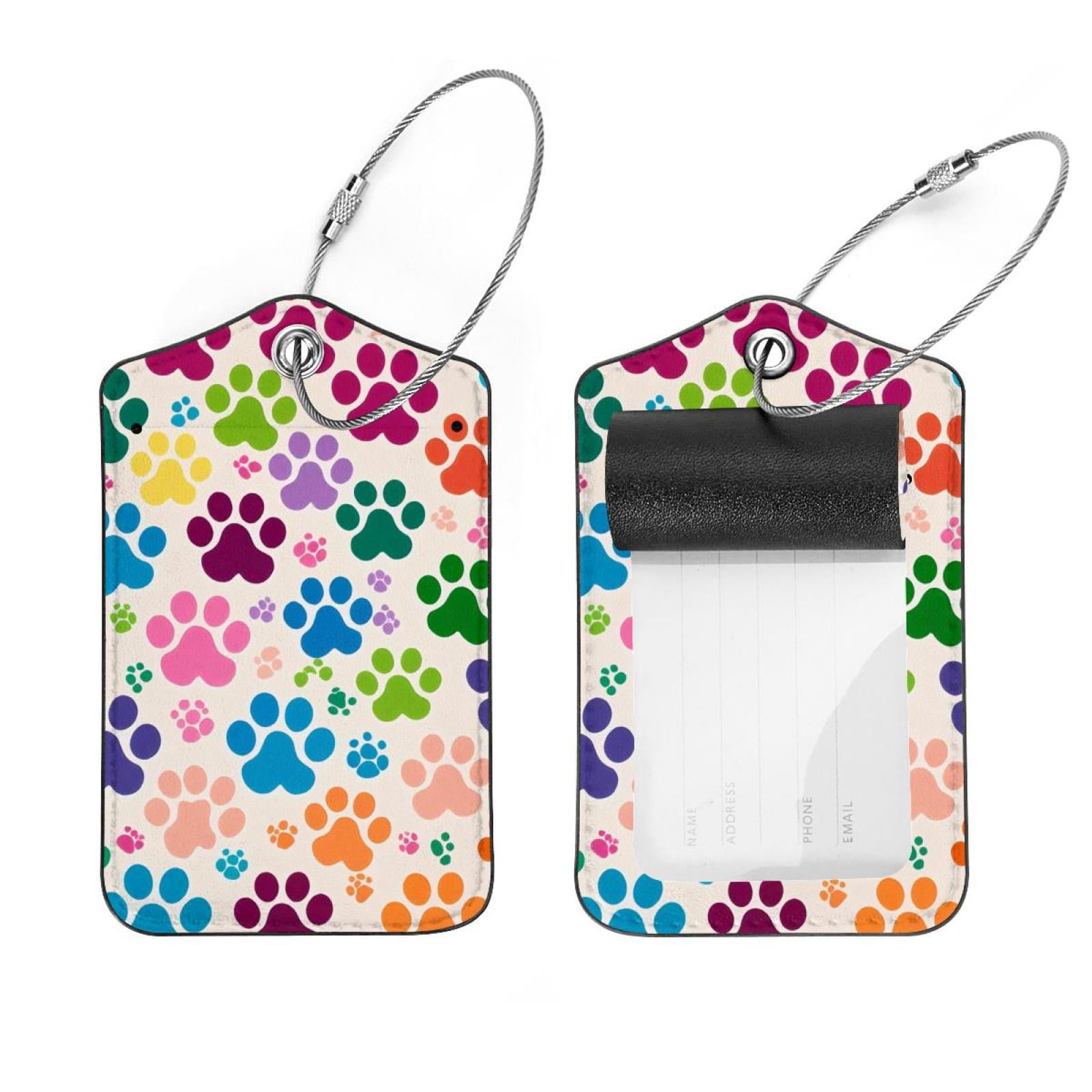 PhooArto 2 PCS Luggage Tag for Suitcase Bag Tags for Backpacks Baggage ...