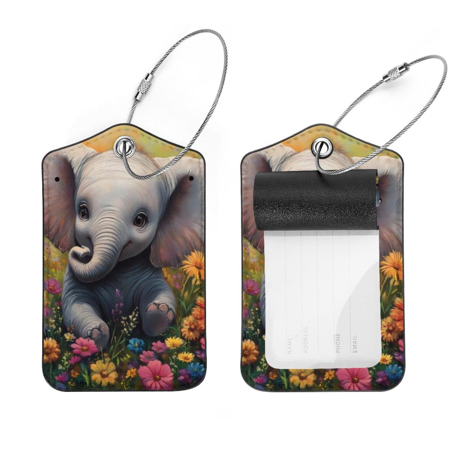 PhooArto 2 PCS Luggage Tag for Suitcase Bag Tags for Backpacks Baggage ...