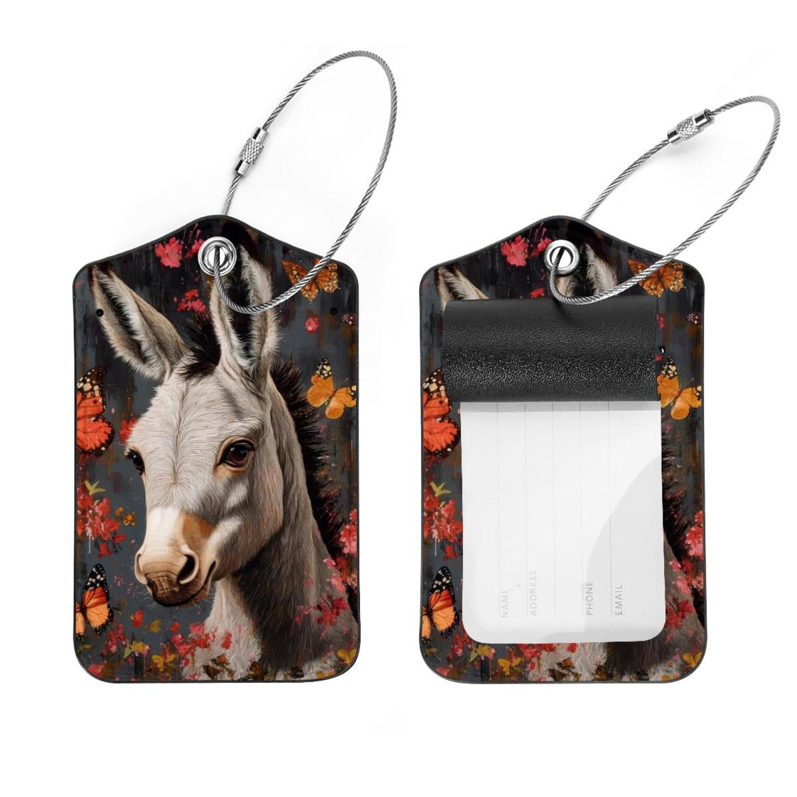 PhooArto 2 PCS Luggage Tag for Suitcase Bag Tags for Backpacks Baggage ...