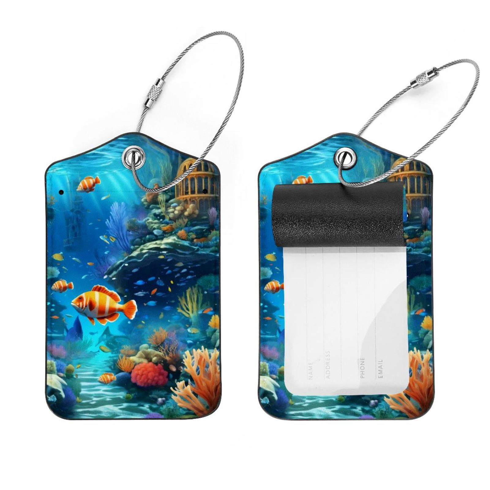 PhooArto 2 PCS Luggage Tag for Suitcase Bag Tags for Backpacks Baggage ...
