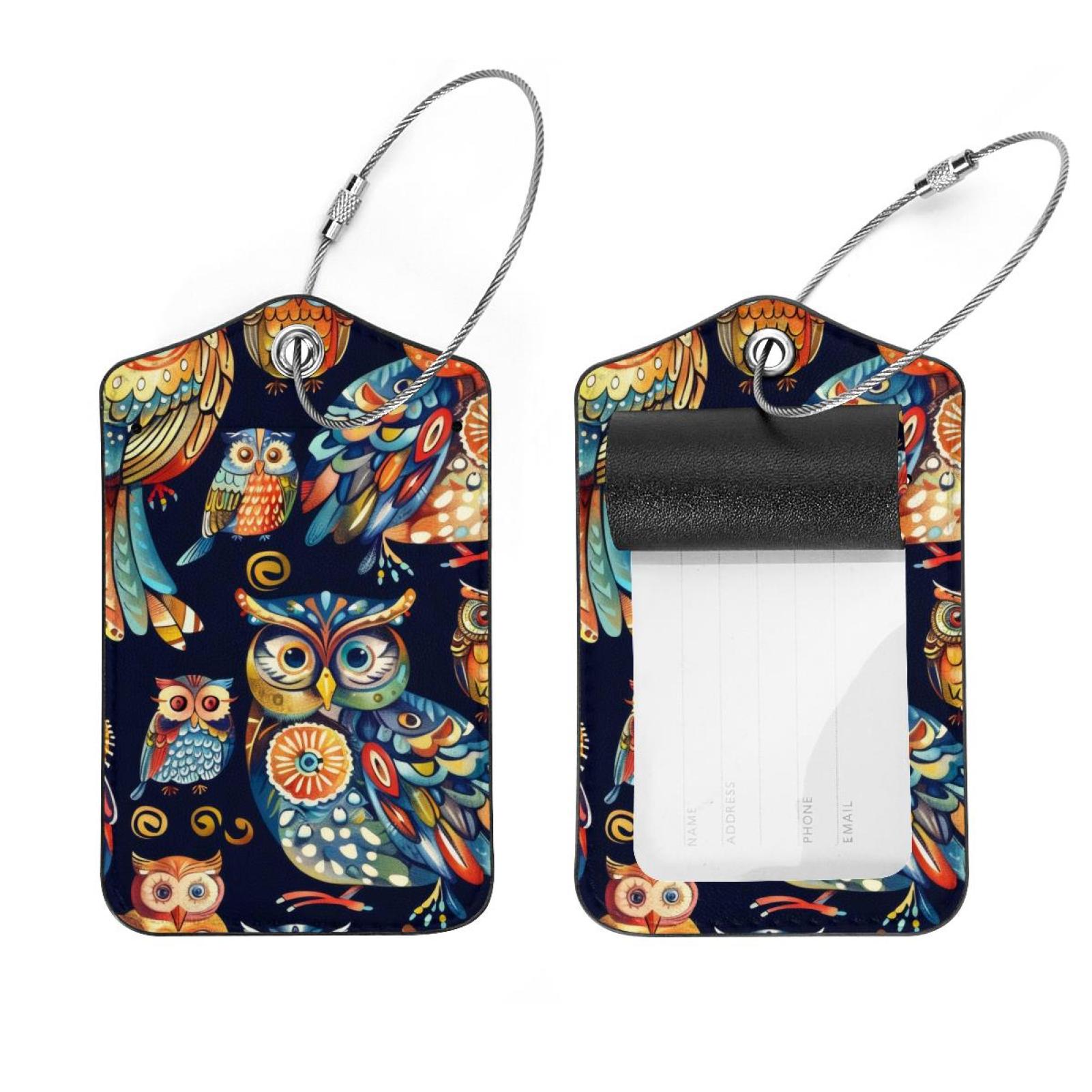 PhooArto 2 PCS Luggage Tag for Suitcase Bag Tags for Backpacks Baggage ...