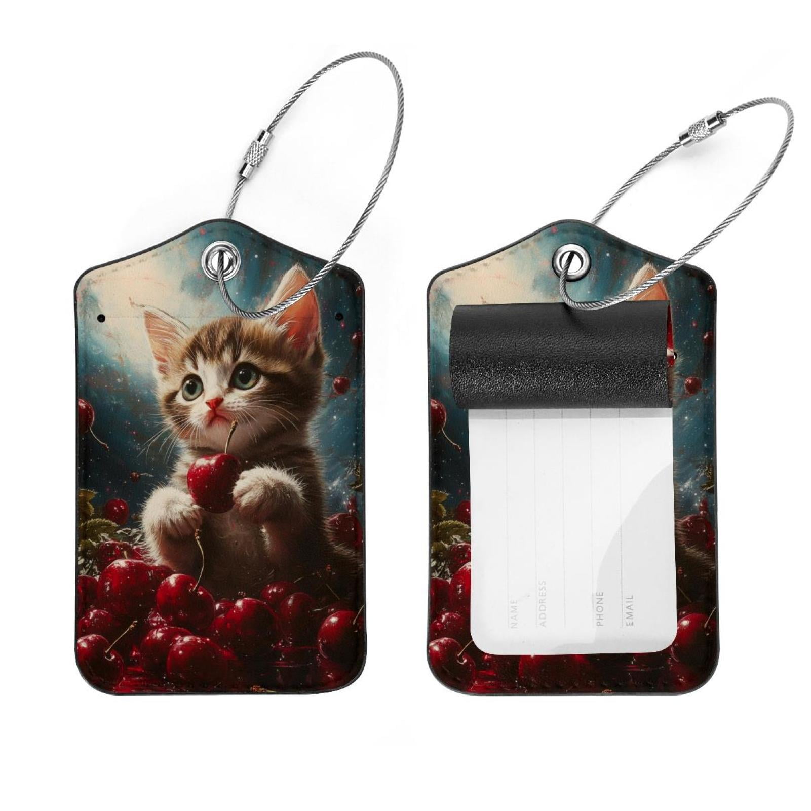 PhooArto 2 PCS Luggage Tag for Suitcase Bag Tags for Backpacks Baggage ...