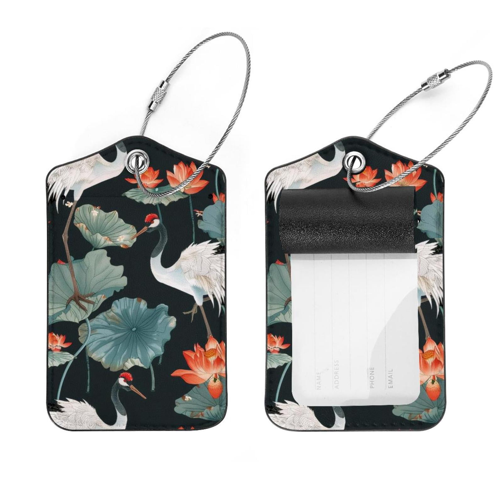 PhooArto 2 PCS Luggage Tag for Suitcase Bag Tags for Backpacks Baggage ...