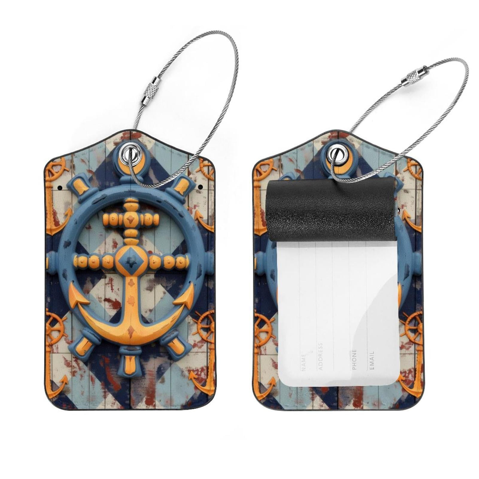 PhooArto 2 PCS Luggage Tag for Suitcase Bag Tags for Backpacks Baggage ...