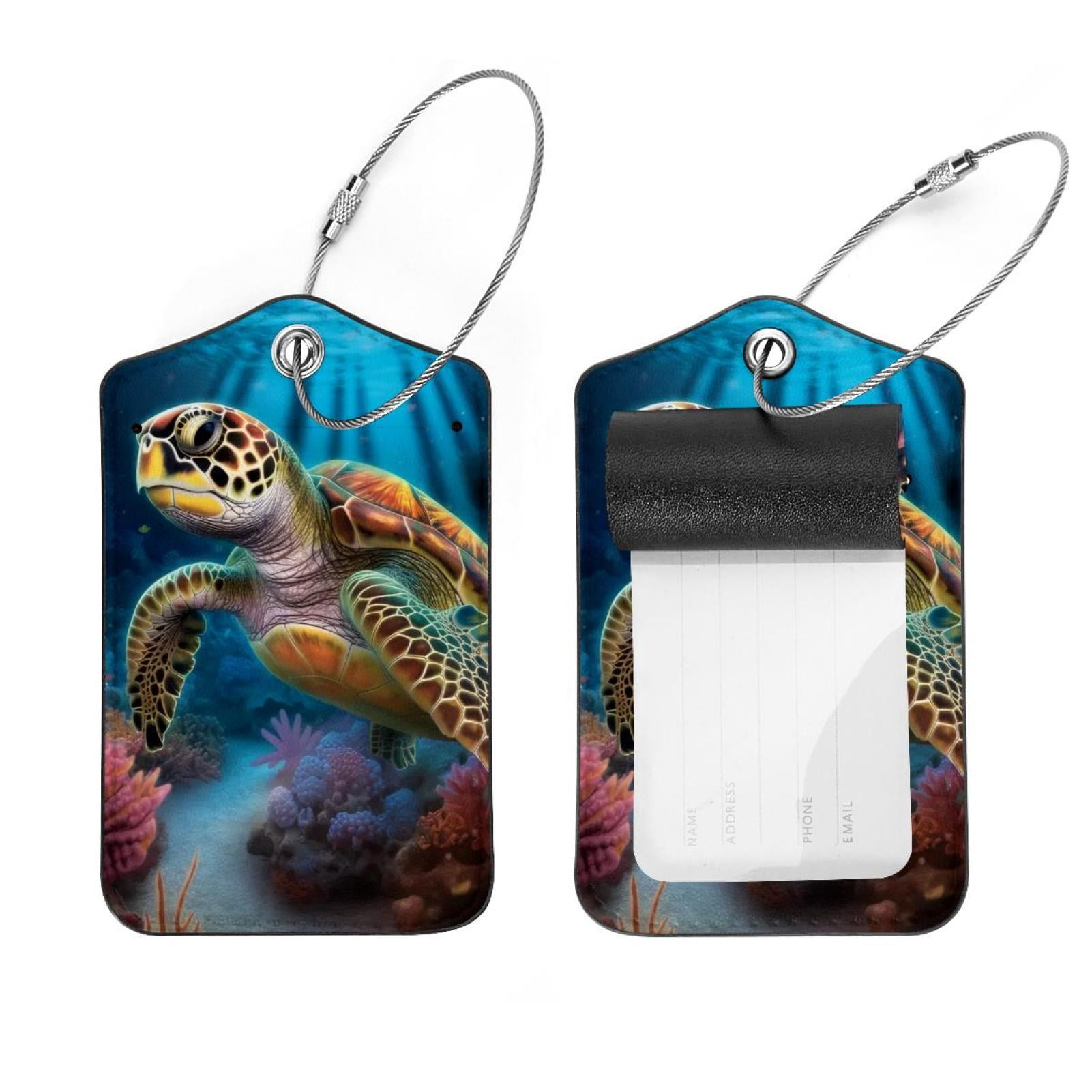 PhooArto 2 PCS Luggage Tag for Suitcase Bag Tags for Backpacks Baggage ...