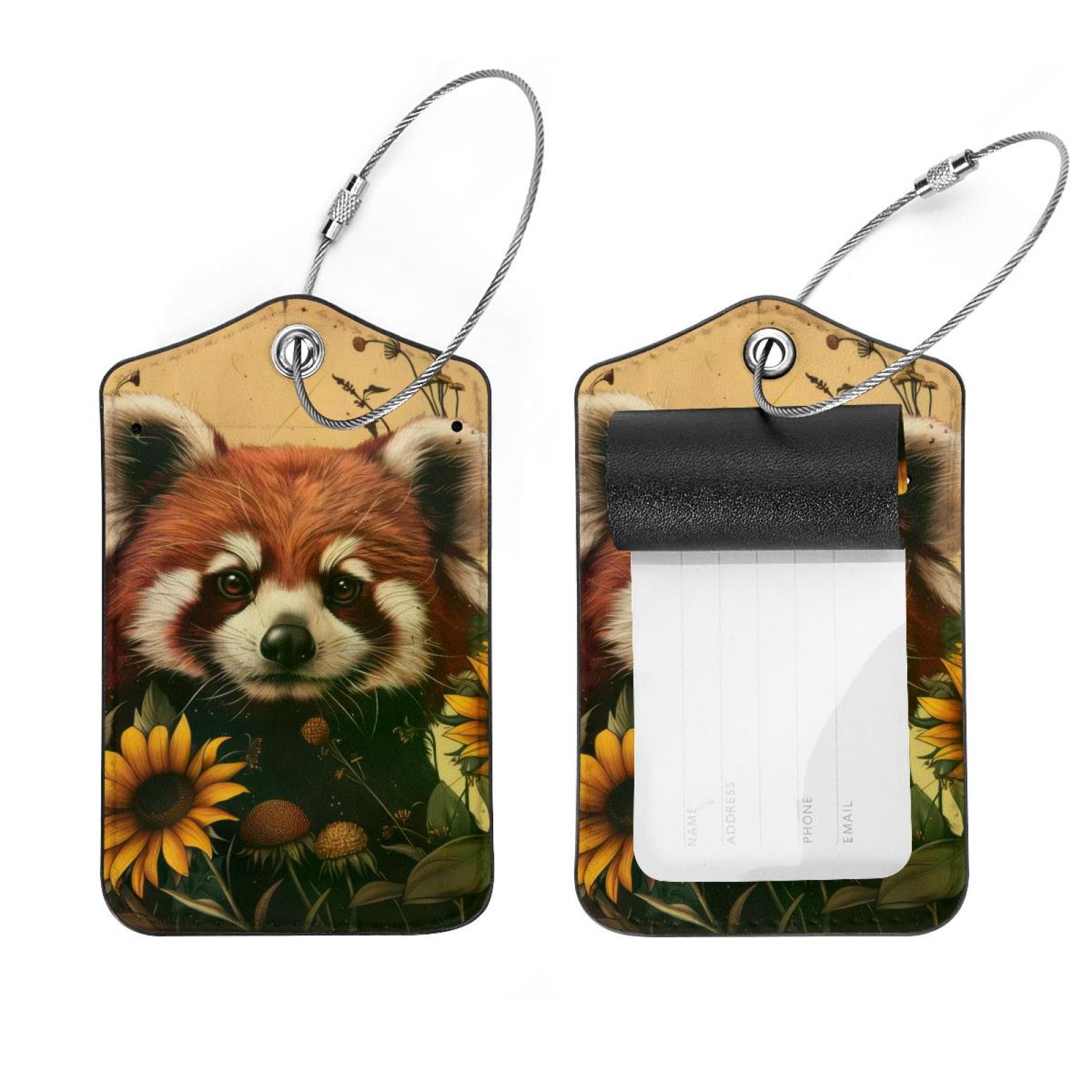 PhooArto 2 PCS Luggage Tag for Suitcase Bag Tags for Backpacks Baggage ...