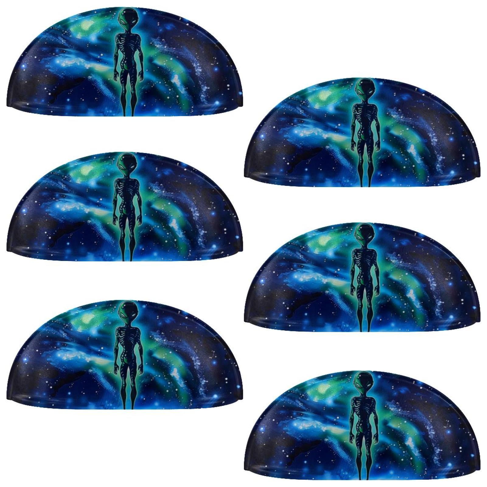 PhooArto 6 Pcs Cup Drawer Pulls, Alien Stands Earth Shell Shape Handles ...
