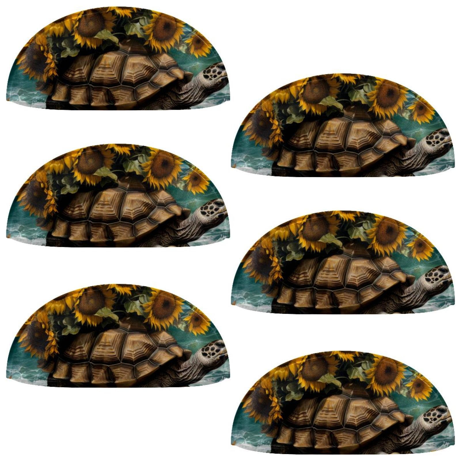 PhooArto 6 Pcs Cup Drawer Pulls, Beach Sea Turtle Sunflowers Shell ...